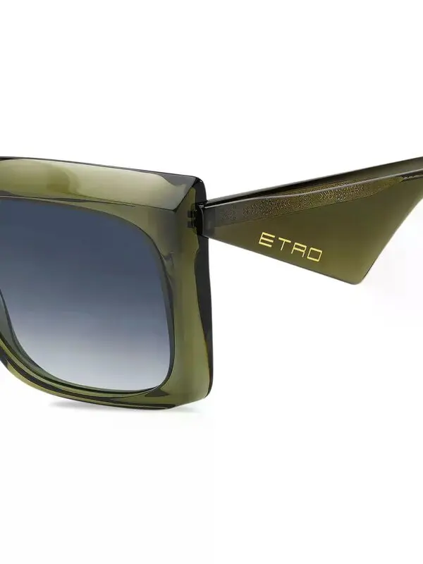 Etro Geometric Frame Sunglasses
