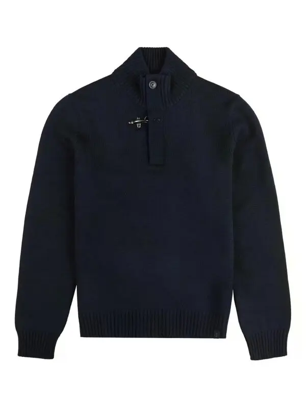 FAY Elbow-patch Virgin Wool Sweater