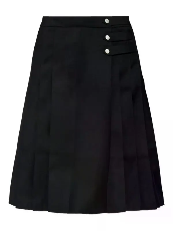 MISBHV Buttoned Pleated Skirt