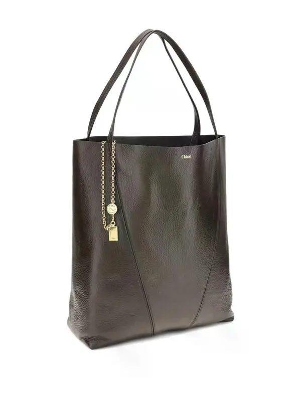 Chloé Maxi Chain Large Tote - Brown
