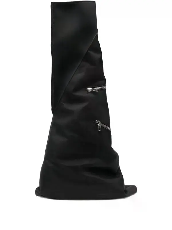 Rick Owens Leather Biker Boots