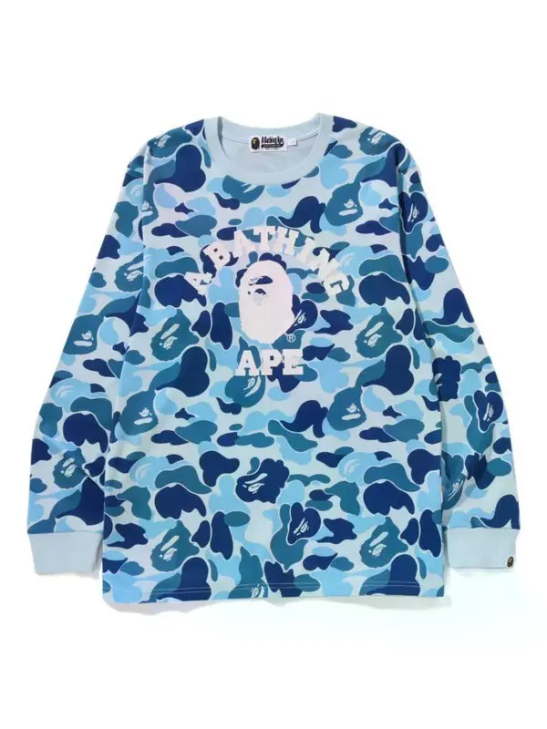 A BATHING APE Camouflage-print Long Sleeve T-shirt