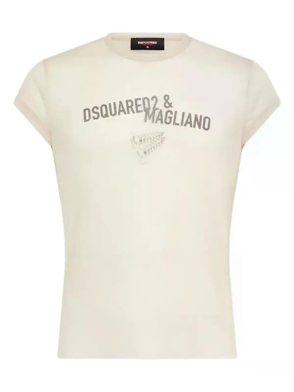 Dsquared2 Sheer T-shirt - Neutrals