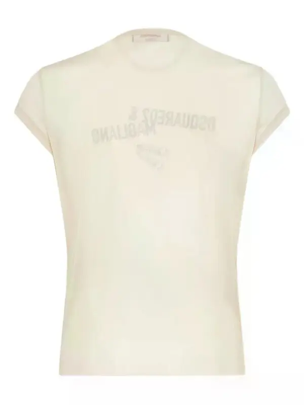 Dsquared2 Sheer T-shirt - Neutrals