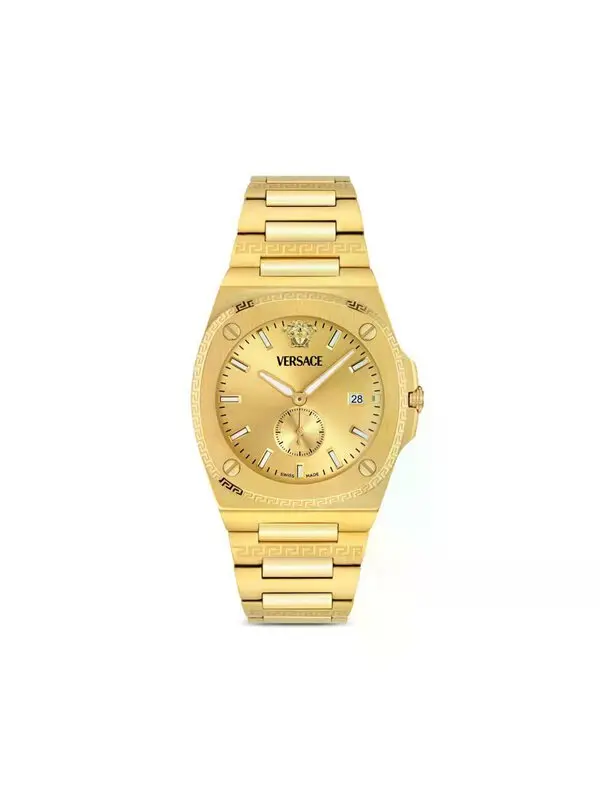 Versace Antares Greek Key 40mm Watch - Gold