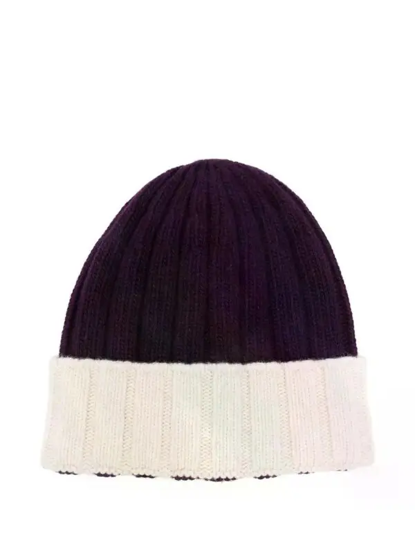 DANIELE FIESOLI Ribbed-knit Beanie - Purple