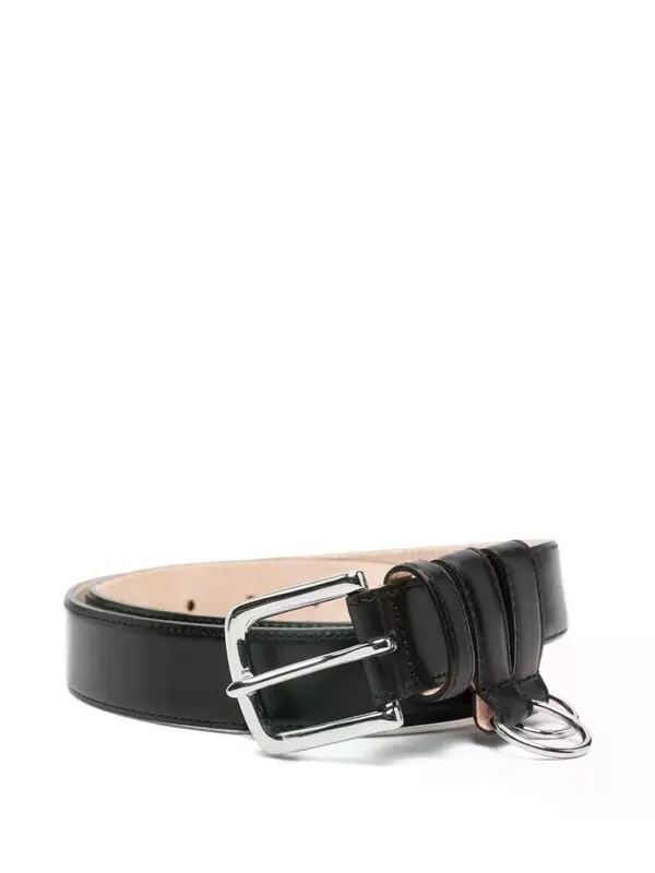 Tibi Leather Belt - Black