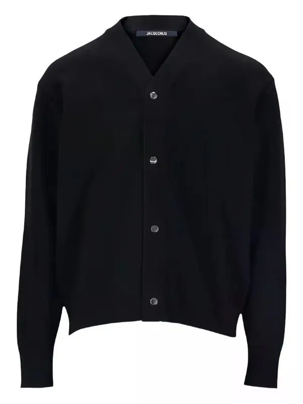 Jacquemus Merino Wool Cardigan - Black