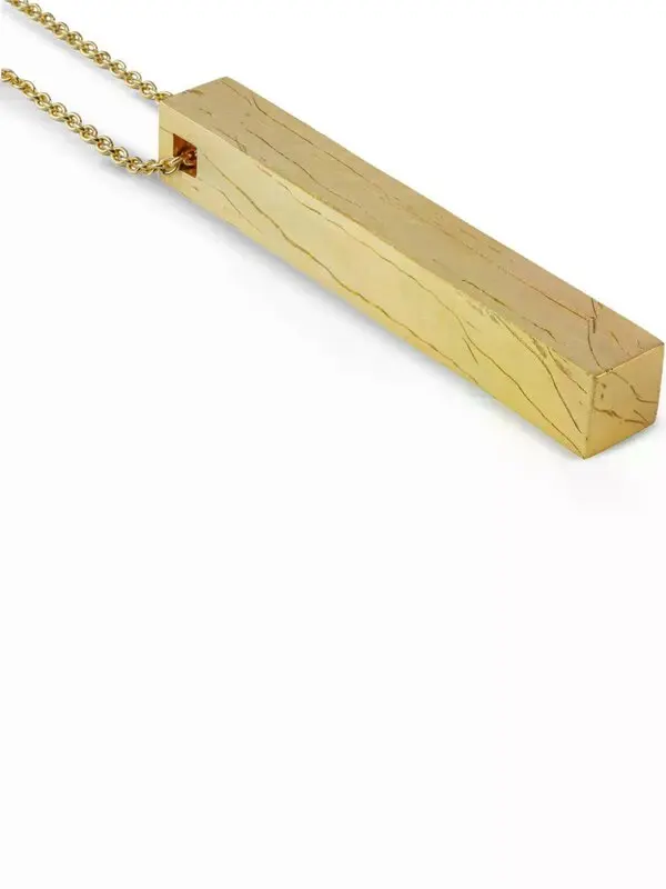 PARTS OF FOUR Cuboid Pendant Necklace - Gold