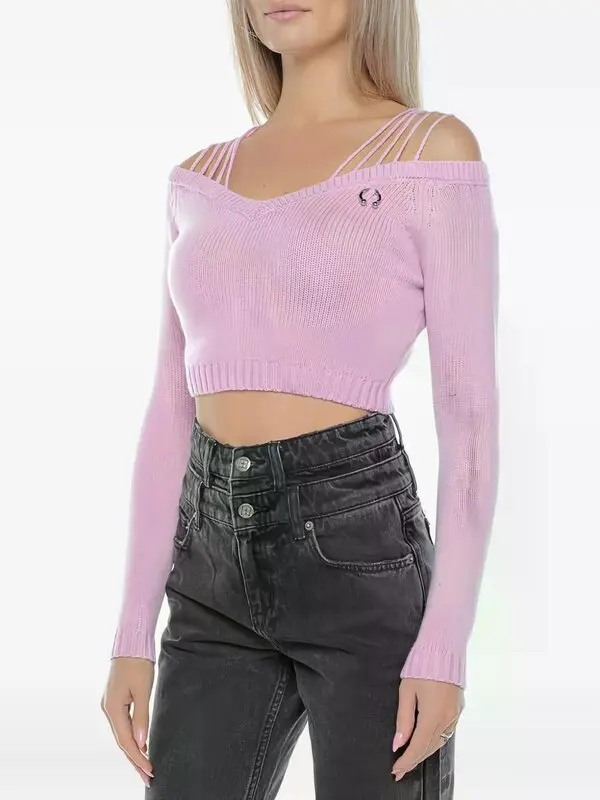 CHIARA FERRAGNI Off-shoulder Knitted Top