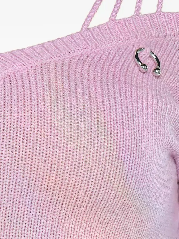 CHIARA FERRAGNI Off-shoulder Knitted Top