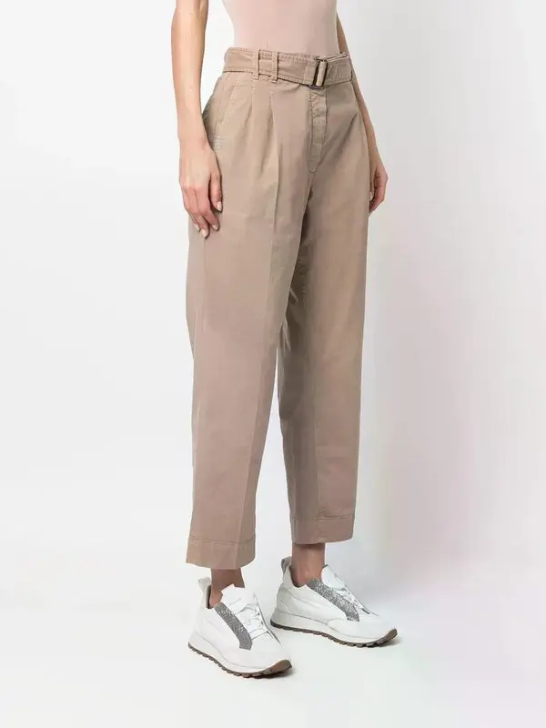 Brunello Cucinelli Belted Straight-leg Chinos