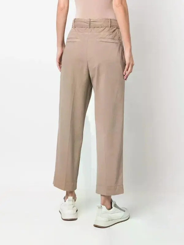 Brunello Cucinelli Belted Straight-leg Chinos