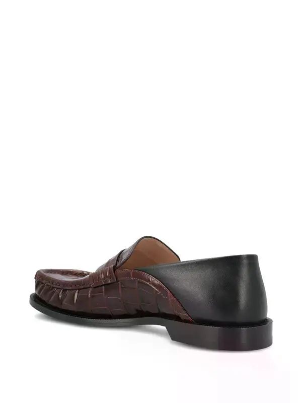 Loewe Campo Two-tone Leather Loafers