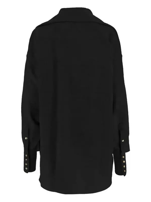 DARKPARK Layered Wool Shirt - Black