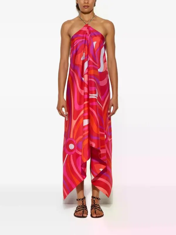 sachin and babi light blue dress PUCCI Pink Iride-Print Dress Emilio Pucci main image 0