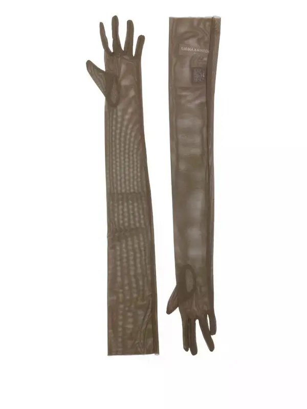 Norma Kamali Long Gloves - Brown
