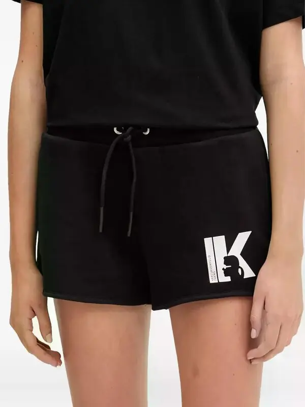 Karl Lagerfeld Drawstring-waist Shorts