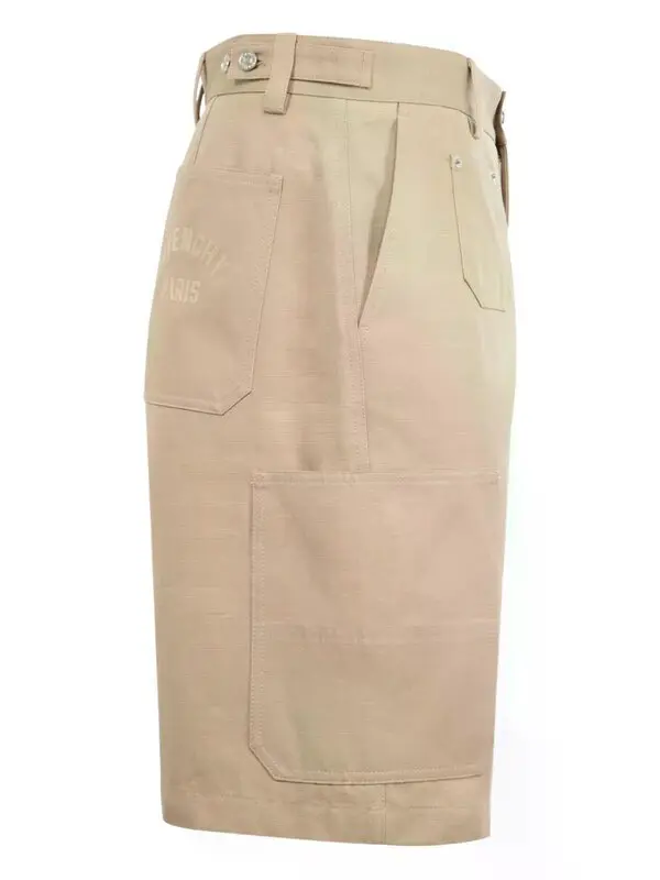 Givenchy Logo Cargo Shorts - Neutrals