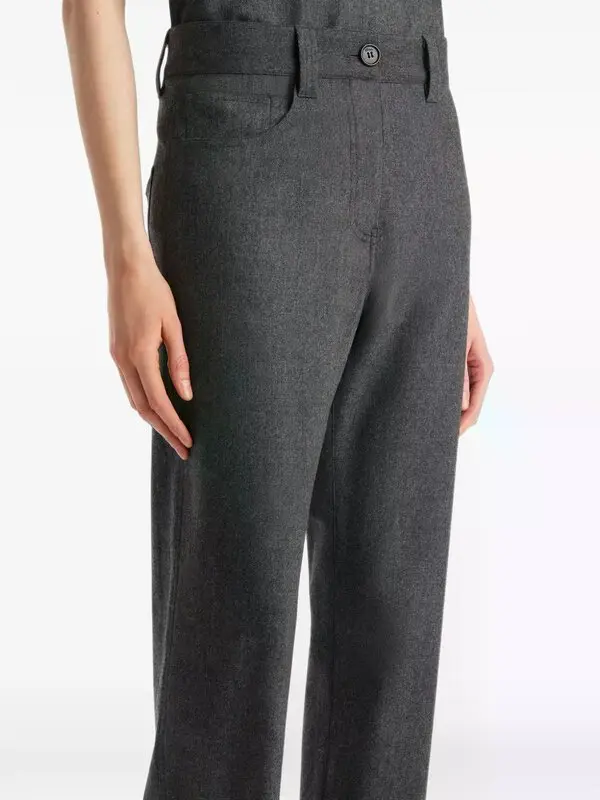 Khaite Callum Button Trousers - Grey