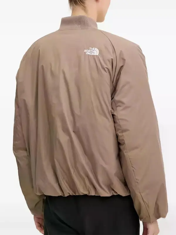 The North Face Logo-print Bomber Jacket - Brown