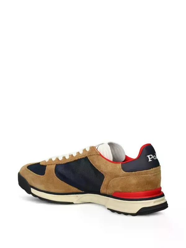 Polo Ralph Lauren Varick Suede-panelled Sneakers - Brown
