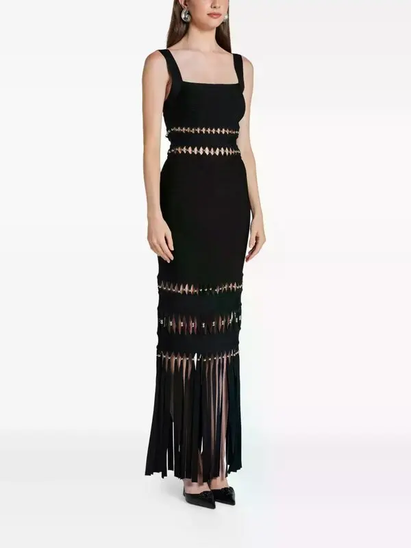 Herve Leger Ines Fringed Dress