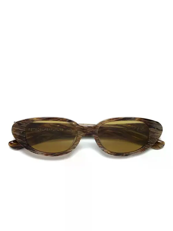 RETROSUPERFUTURE Oval-frame Sunglasses - Brown