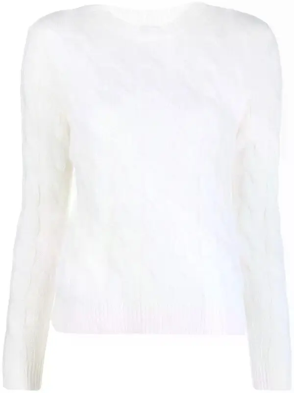 Max Mara Cable-knit Cashmere Jumper - Neutrals