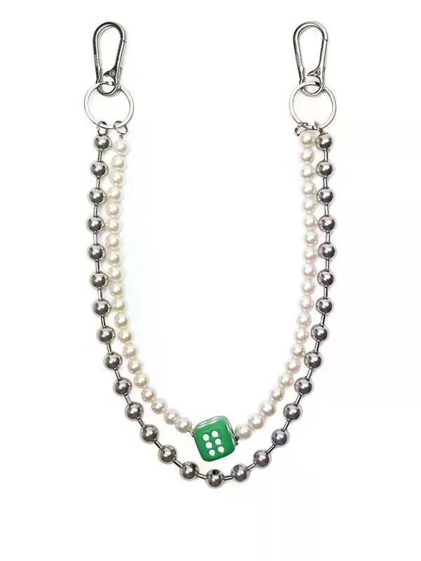 VEERT Pearl-embellished Chain - Silver