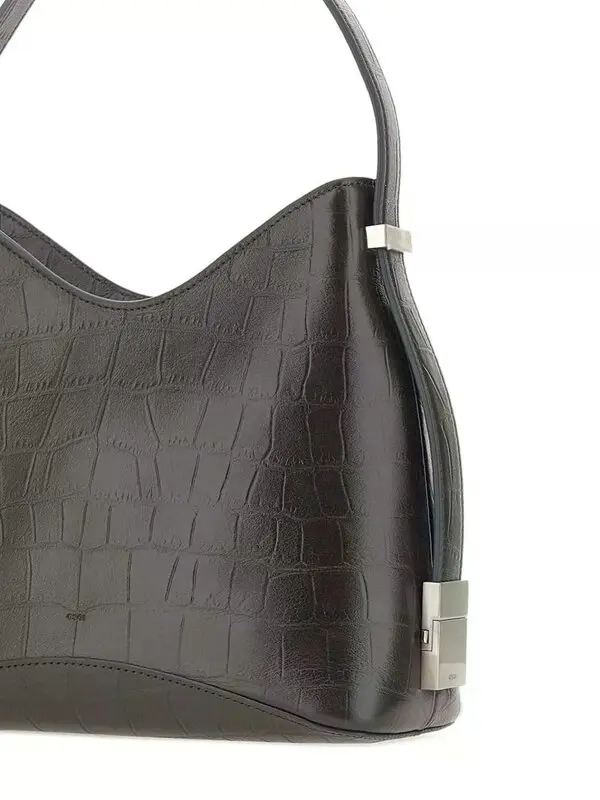 OSOI Crocodile-effect Shoulder Bag