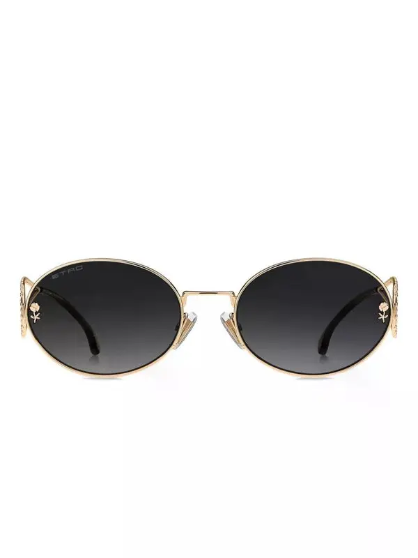 Etro Round-frame Sunglasses - Gold