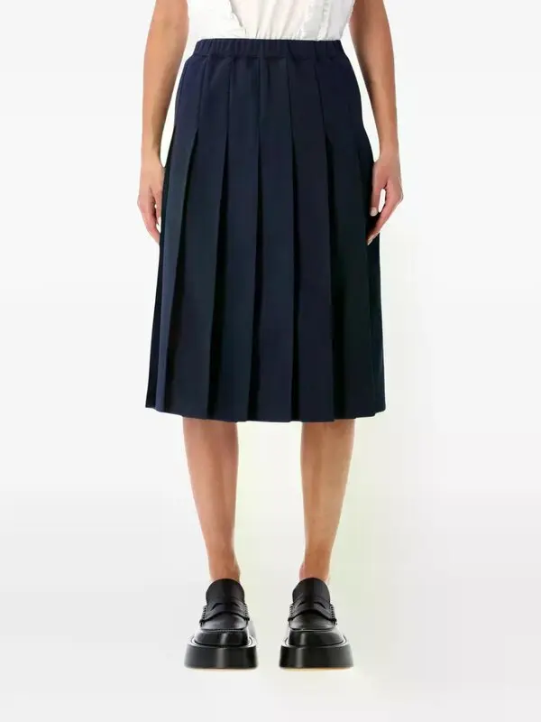 Comme Des Garçons Pleated Skirt - Blue