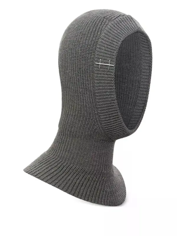 HELIOT EMIL Nebula Ribbed Balaclava - Grey