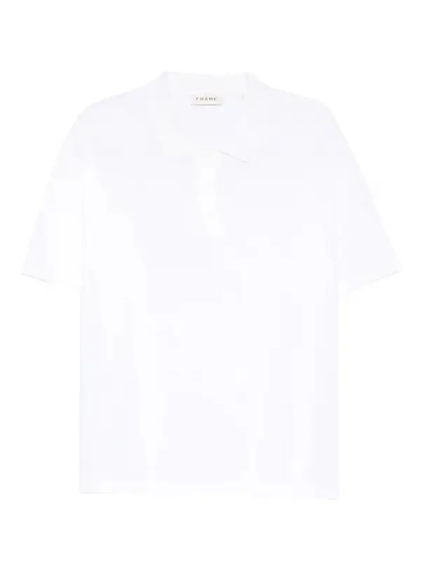 FRAME Short-sleeve Polo Shirt - White