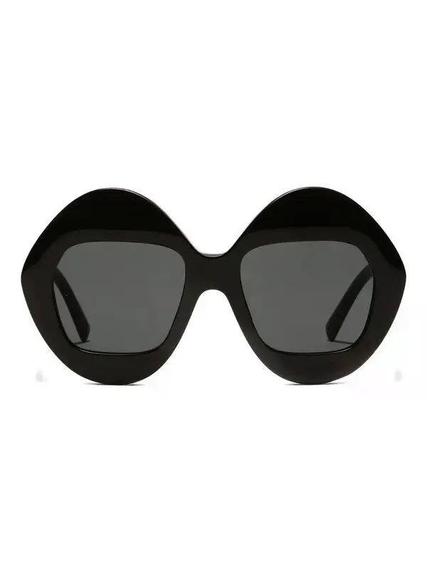 Dolce & Gabbana Logo-plaque Sunglasses - Black