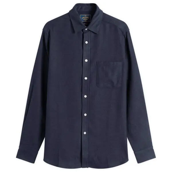 Portuguese Flannel Teca Flannel Shirt - Navy