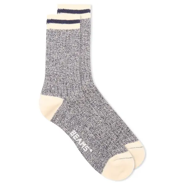 BEAMS Rag Sock - New Navy