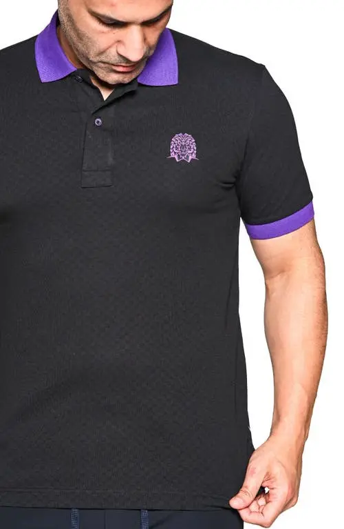MACEOO Mozartsquaretip Stretch Nylon Polo - Black