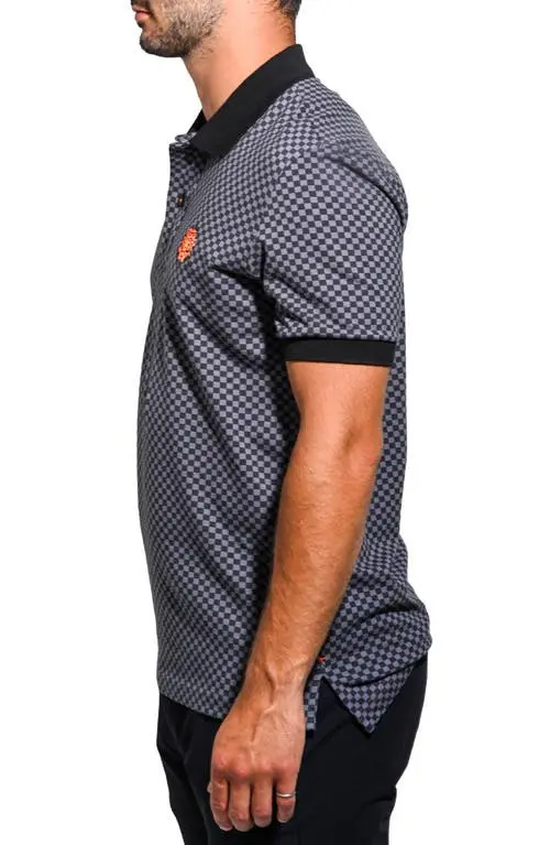 MACEOO Mozartsquaretip Stretch Nylon Polo - Black