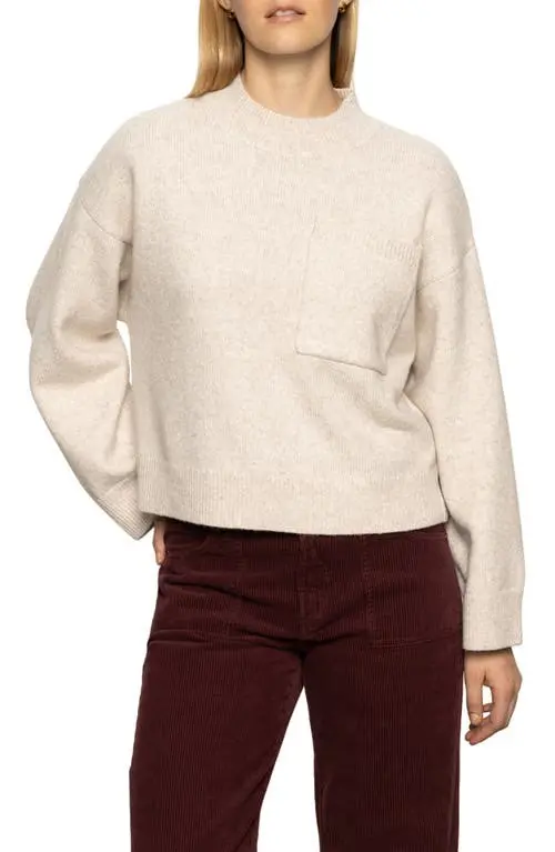 Sanctuary Chest Pocket Crewneck Sweater