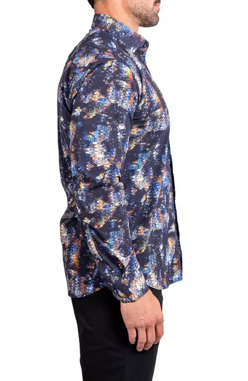 MACEOO Fibonacci Ascension Contemporary Fit Button-up Shirt