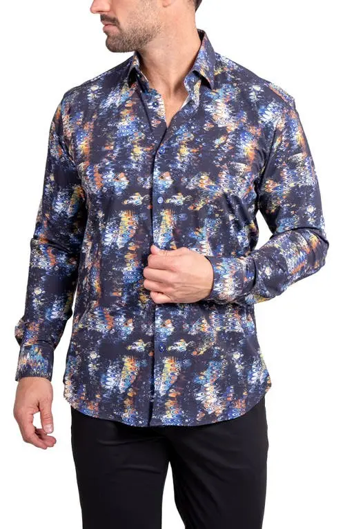 MACEOO Fibonacci Ascension Contemporary Fit Button-up Shirt