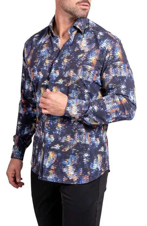 MACEOO Fibonacci Ascension Contemporary Fit Button-up Shirt