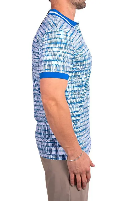 MACEOO Ascension0035 Stretch Nylon Polo - Blue