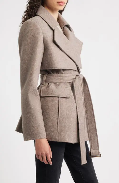 Bernardo Sullivan Double-breasted Belted Coat