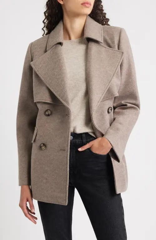 Bernardo Sullivan Double-breasted Belted Coat