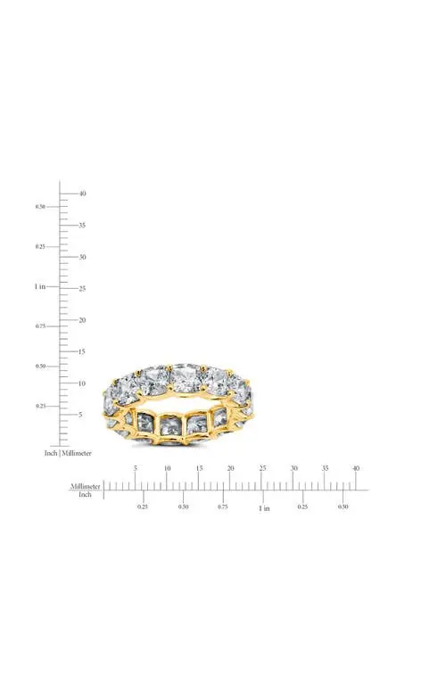CRISLU Cushion-cut Eternity Band Ring