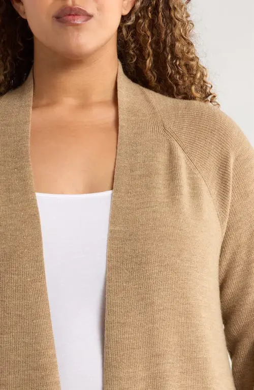 Eileen Fisher Open Front Wool Cardigan
