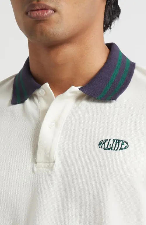 PALMES Oval Logo Cotton Piqué Polo